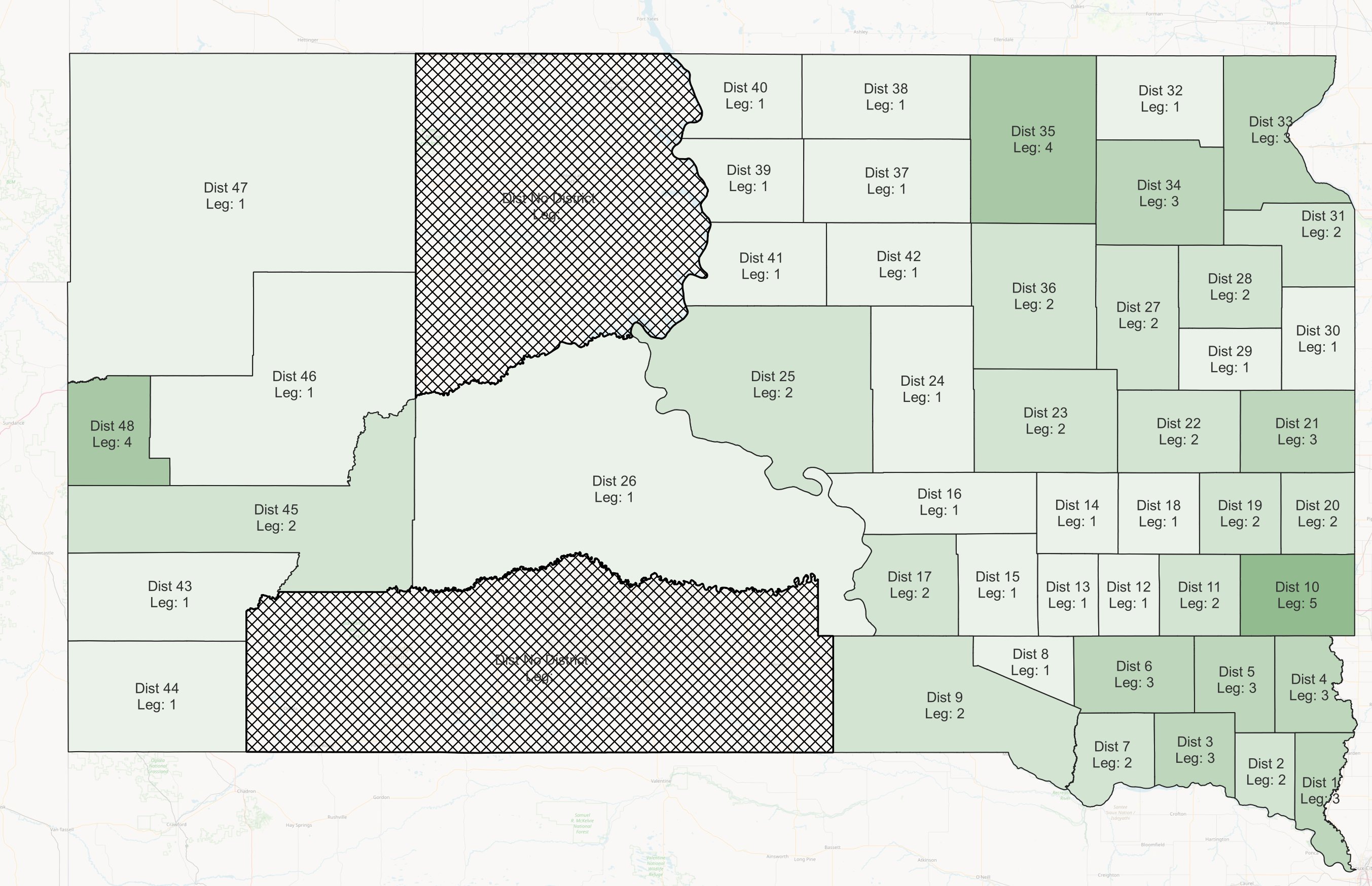 SD Legislative Districts, 1889-2021 – SoDak Governors